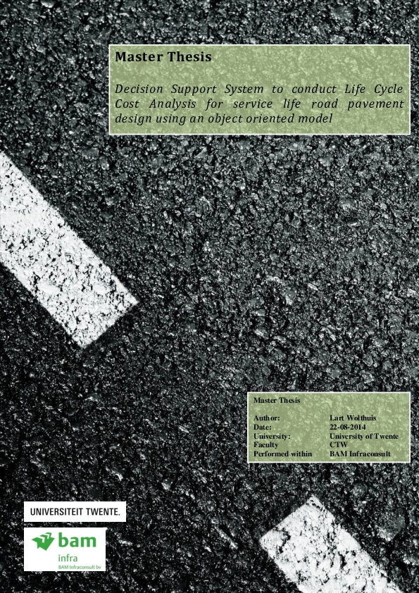 (PDF) Decision support system to conduct life cycle cost analysis for service life road pavement ...