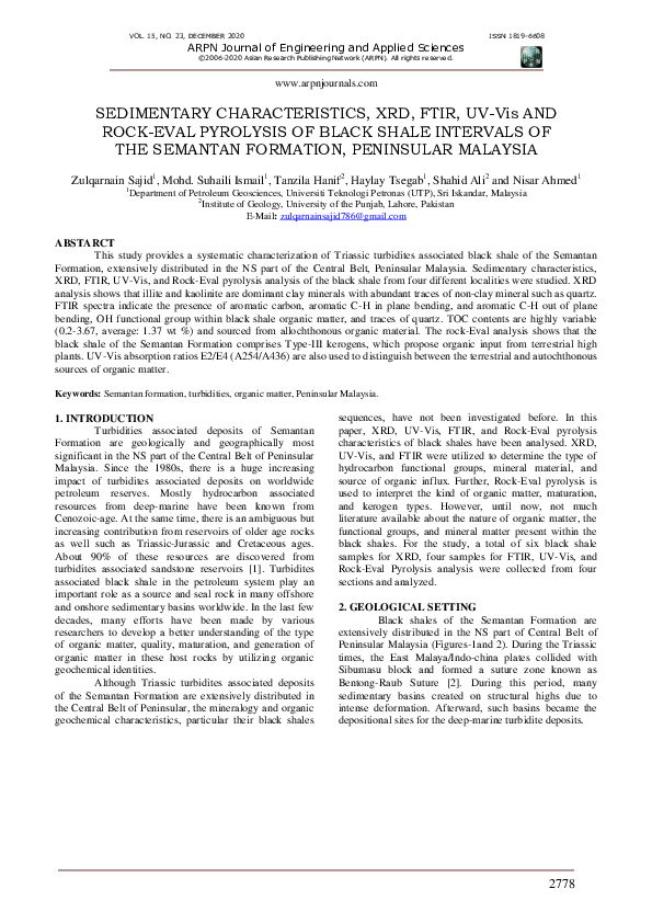(PDF) Rock-Eval Pyrolysis of Black Shale Intervals of the Semantan ...