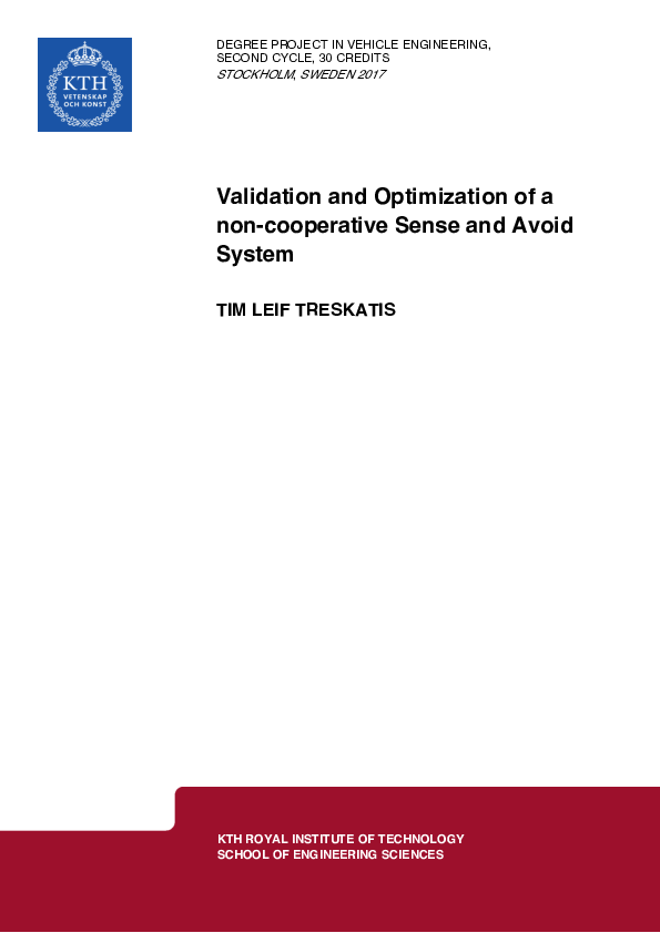 (PDF) Validation and Optimization of a non-cooperative Sense and Avoid ...
