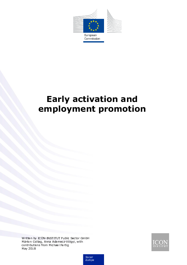 (PDF) Early activation and employment promotion