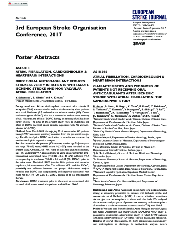 (PDF) Poster Abstracts
