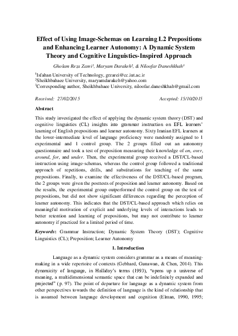 (PDF) Effect of Using Image-Schemas on Learning L2 Prepositions and ...