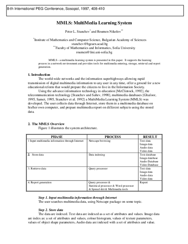 (PDF) MMLS: MultiMedia Learning System