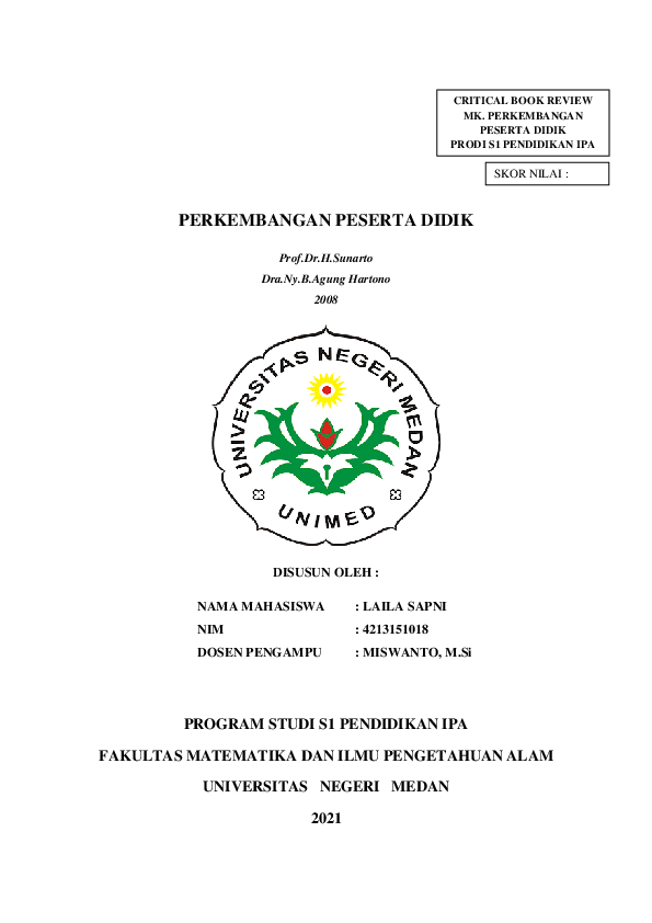 (PDF) PERKEMBANGAN PESERTA DIDIK