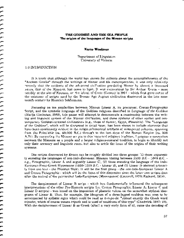 (PDF) Minoan Scripts: Linguistic and Cultural Origins