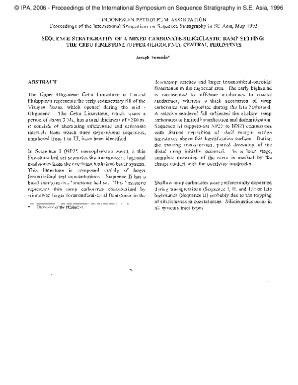 (PDF) Sequence Stratigraphy of a Mixed Carbonate-Siliciclastic Ramp ...