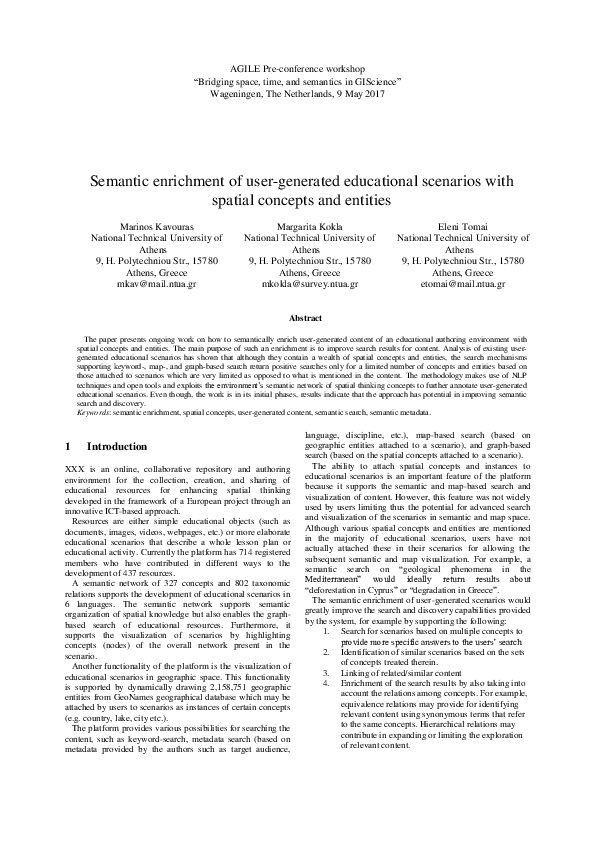 (PDF) Semantic enrichment of user-generated educational scenarios with ...