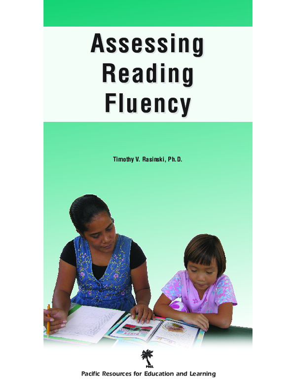(PDF) Assessing reading fluency