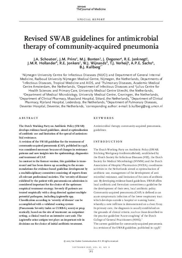 (PDF) Revised SWAB guidelines for antimicrobial therapy of community ...