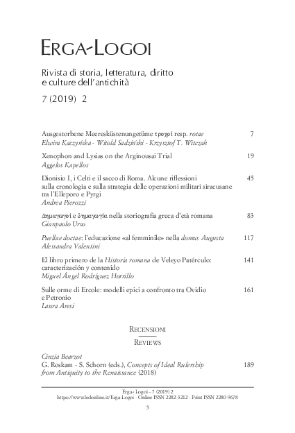 (PDF) Puellae doctae: l’educazione «al femminile» nella domus Augusta