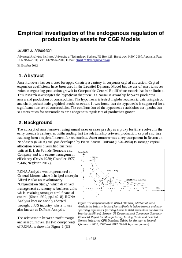 (PDF) Empirical investigation of the endogenous regulation of ...