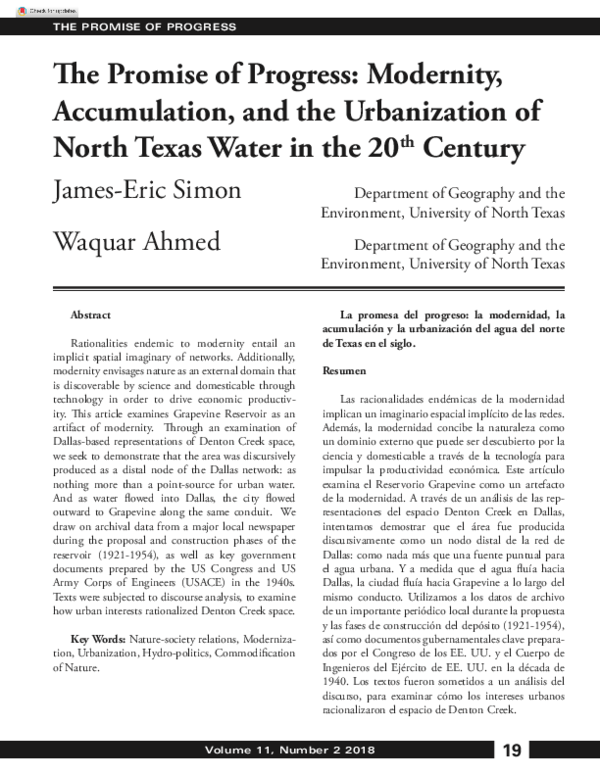 (PDF) Te Promise of Progress: Modernity, Accumulation, and the ...