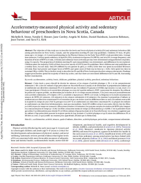(PDF) Accelerometry-measured physical activity and sedentary behaviour ...