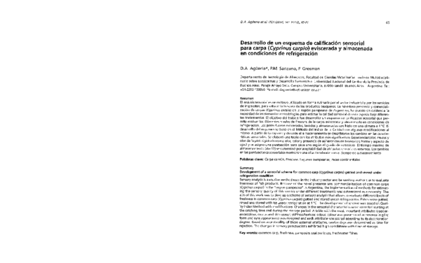 (PDF) Desarrollo de un esquema de calificación sensorial para carpa ...