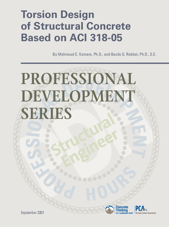 (PDF) Torsion Design of Structural Concrete Based on ACI 318-05