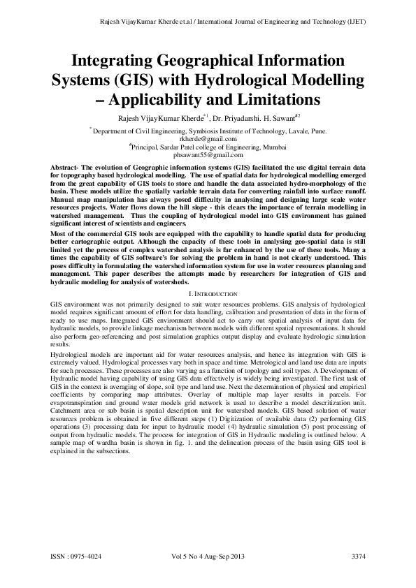 (PDF) Integrating Geographical Information Systems (GIS) with ...