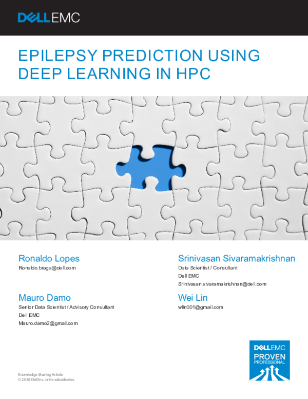(PDF) Epilepsy Prediction Using Deep Learning in HPC