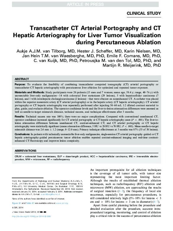 (PDF) Transcatheter CT Arterial Portography and CT Hepatic ...
