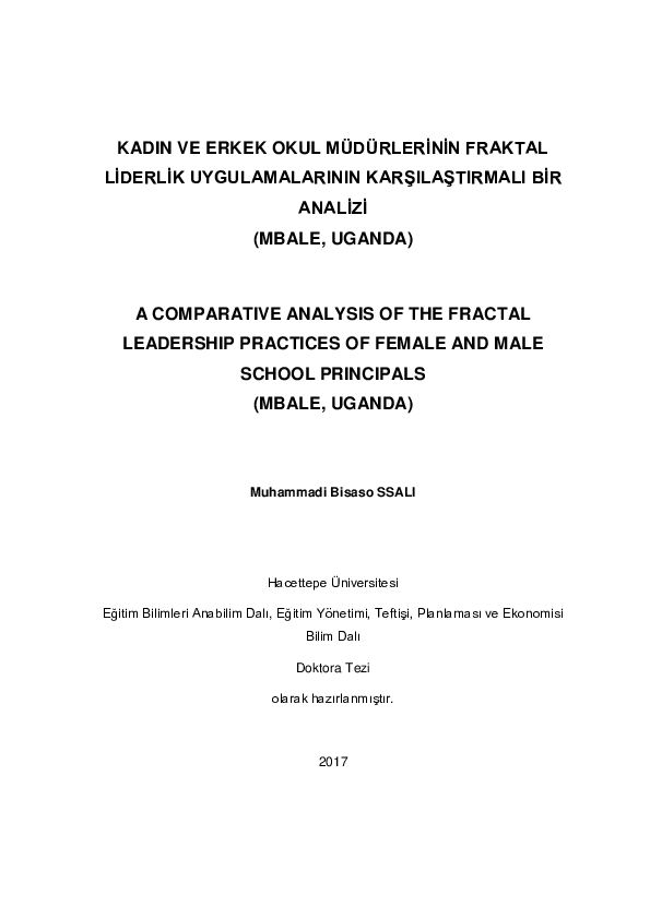 (PDF) A Comparative Analysis of the Fractal Leadership Practices of ...