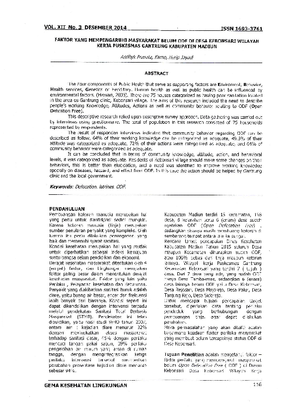 (PDF) Faktor Yang Mempengaruhi Masyarakat Belum Oof 01 Oesa Kebonsari ...