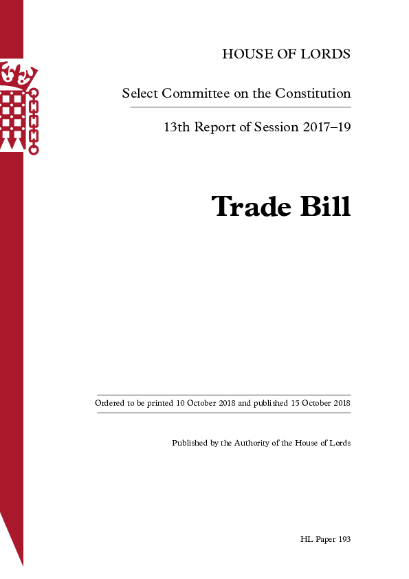(PDF) The Trade Bill