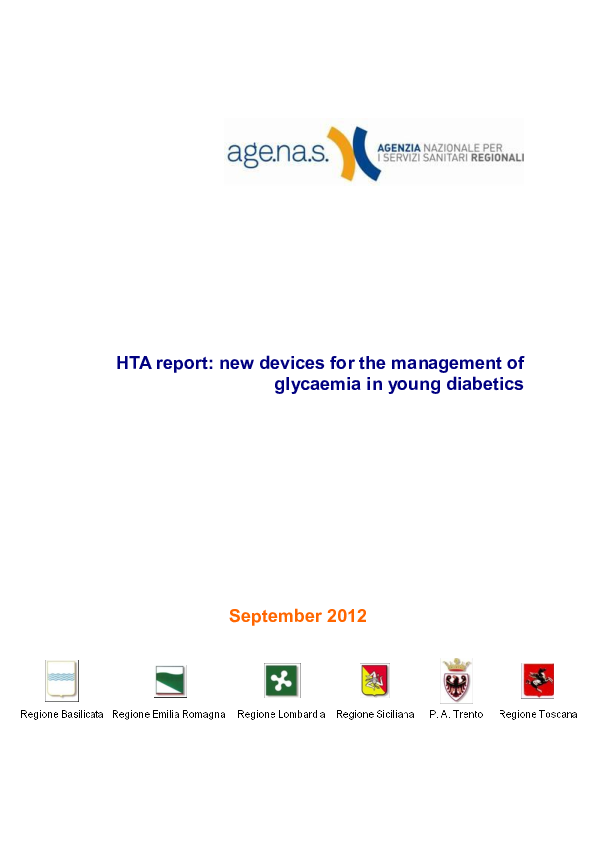 (PDF) HTA report: new devices for the management of glycaemia in young diabetics
