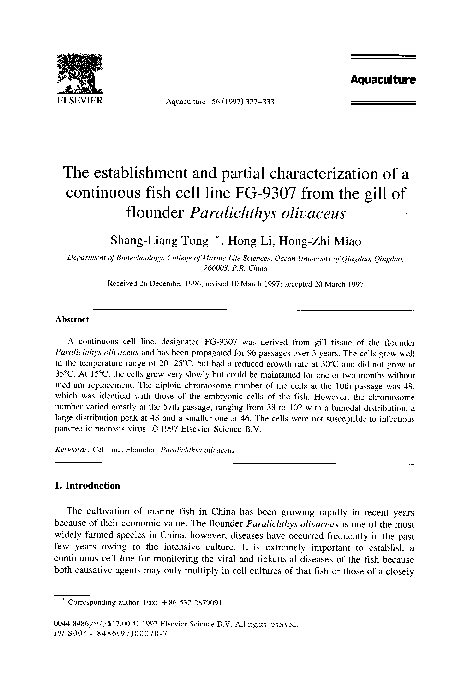 (PDF) The establishment and partial characterization of a continuous ...