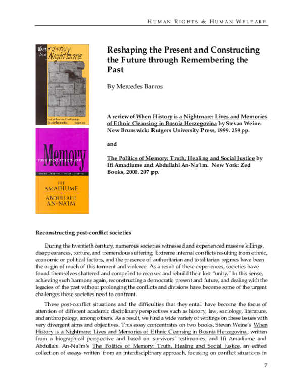 (PDF) Reshaping the Present and Constructing the Future through ...