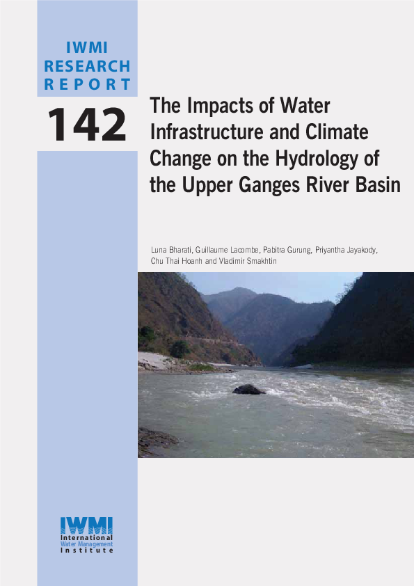 (PDF) The impact of water infrastructure and climate change on the hydrology of the Upper Ganges ...