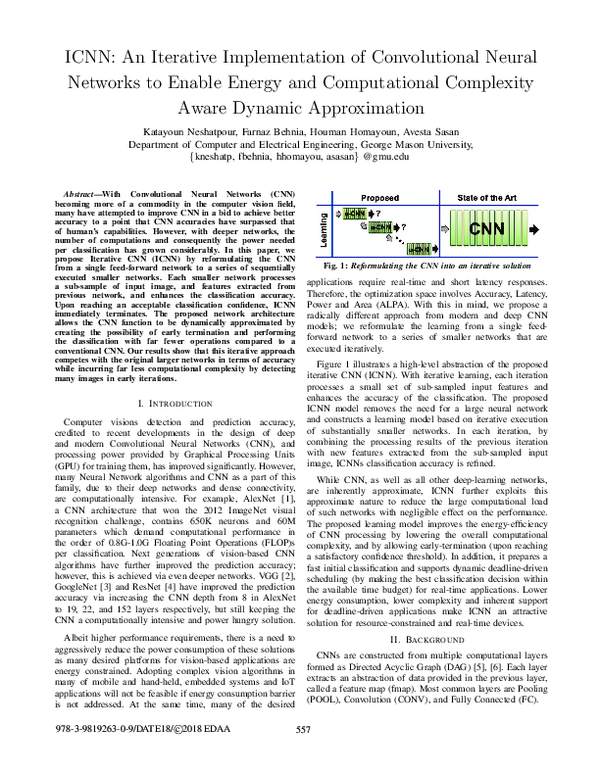 Pdf Icnn An Iterative Implementation Of Convolutional Neural