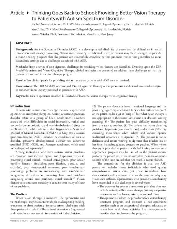 (PDF) Article 4 Thinking Goes Back to School: Providing Better Vision ...