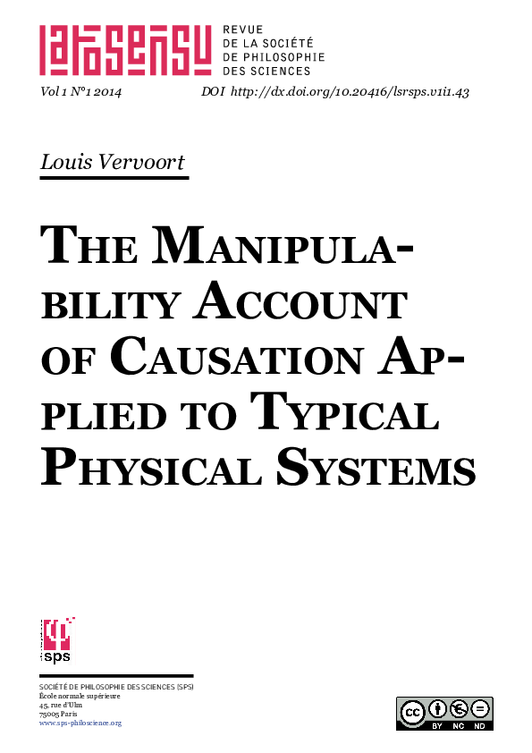 (PDF) The Manipulability Account of Causation Applied to Typical ...