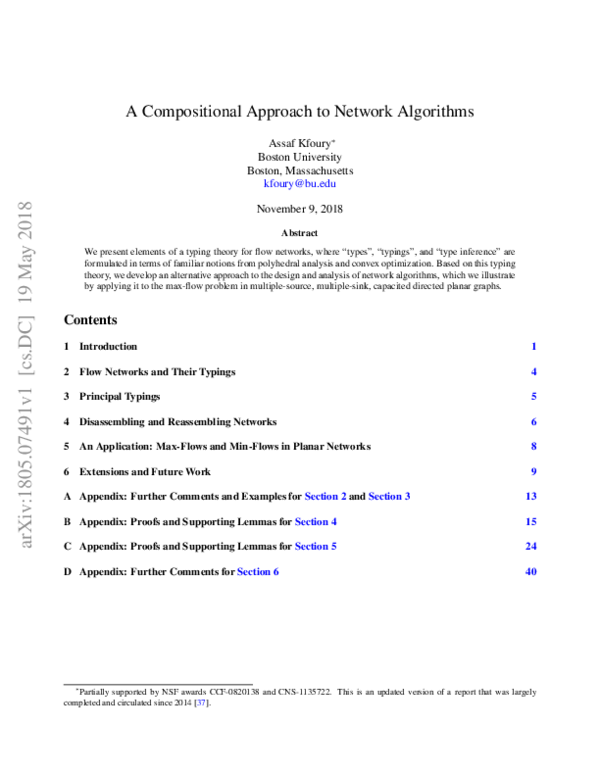 (PDF) A Compositional Approach to Network Algorithms (PDF) A Compositional Approach to Network Algorithms