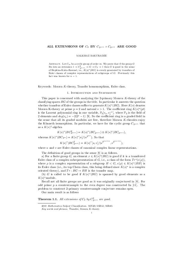 (PDF) Some 2-groups from the view of Hilbert-Poincaré polynomials of K ...
