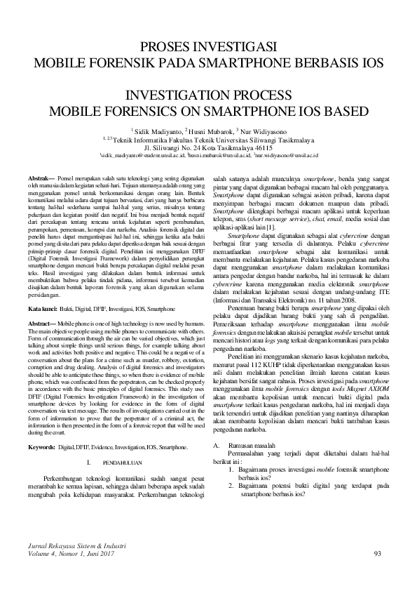 (PDF) Mobile Forensics Investigation Proses Investigasi Mobile ...