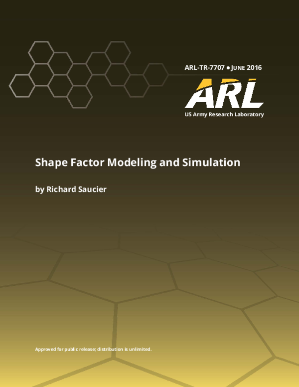 (PDF) Shape Factor Modeling and Simulation