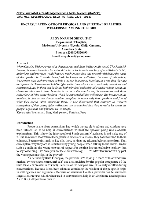 (PDF) Encapsulation of Both Physical and Spiritual Realities ...