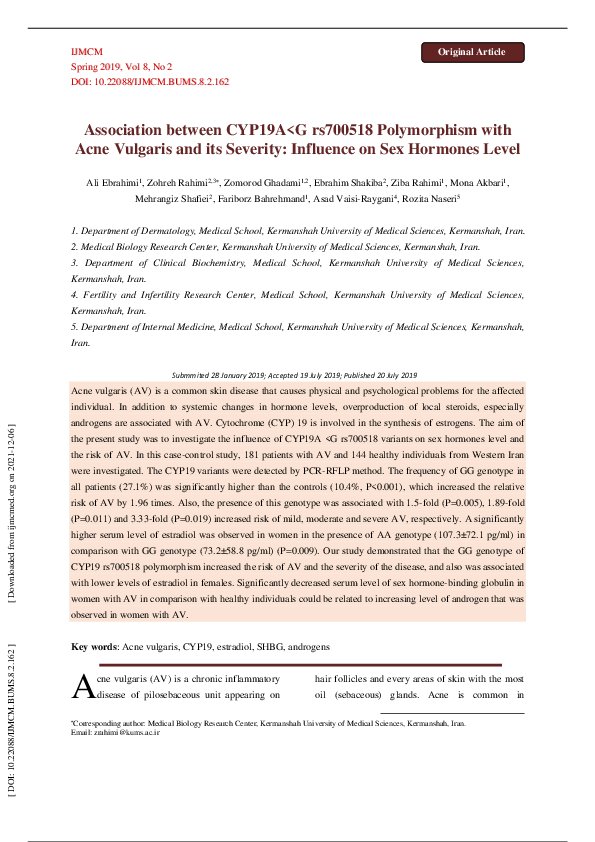 (PDF) Association between CYP19A
