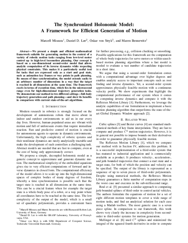 (PDF) The synchronized holonomic model: A framework for efficient ...