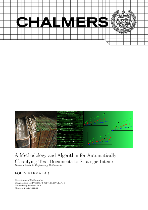 Pdf A Methodology And Algorithm For Automatically Classifying Text Documents To Strategic Intents