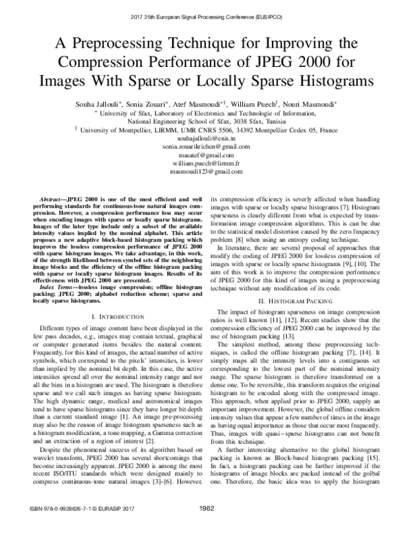 (PDF) A preprocessing technique for improving the compression ...
