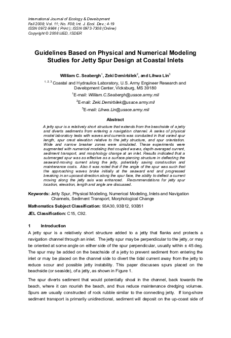 (PDF) Guidelines Based on Physical and Numerical Modeling Studies for ...