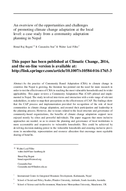 (PDF) An overview of the opportunities and challenges of promoting ...