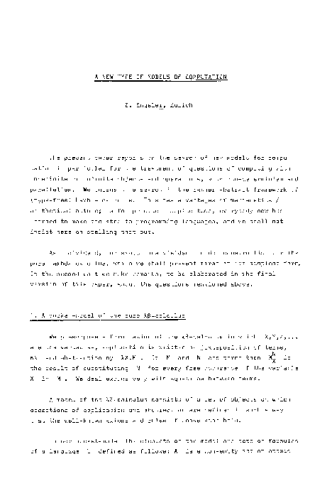 (PDF) A new type of models of computation