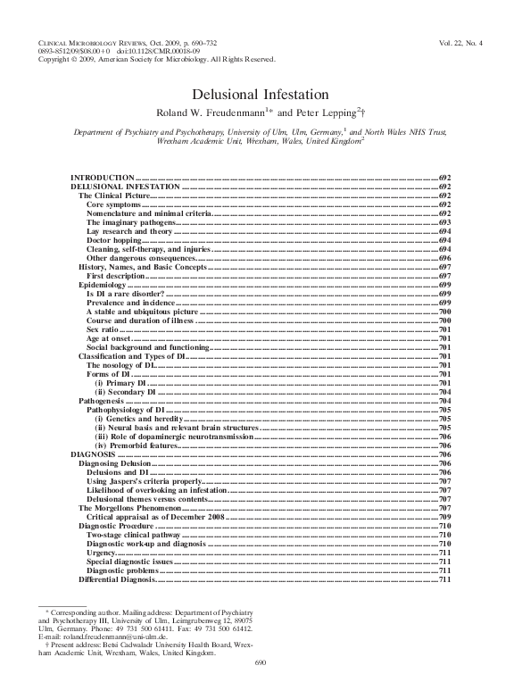 (PDF) Delusional Infestation