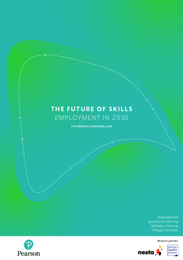 (PDF) The future of skills: employment in 2030 | Hasan Bakhshi ...