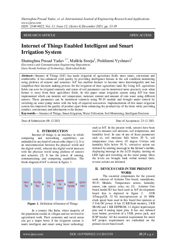 (PDF) IoT-Based Smart Irrigation System