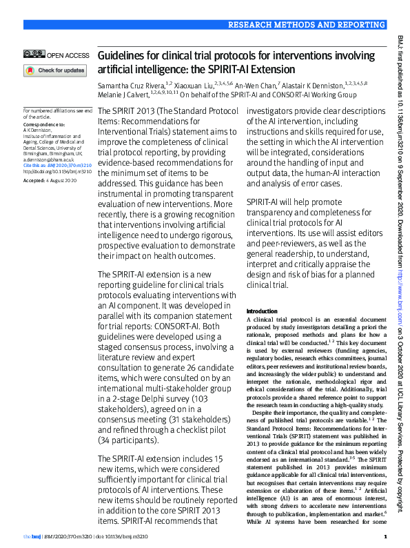 (PDF) Guidelines for clinical trial protocols for interventions ...