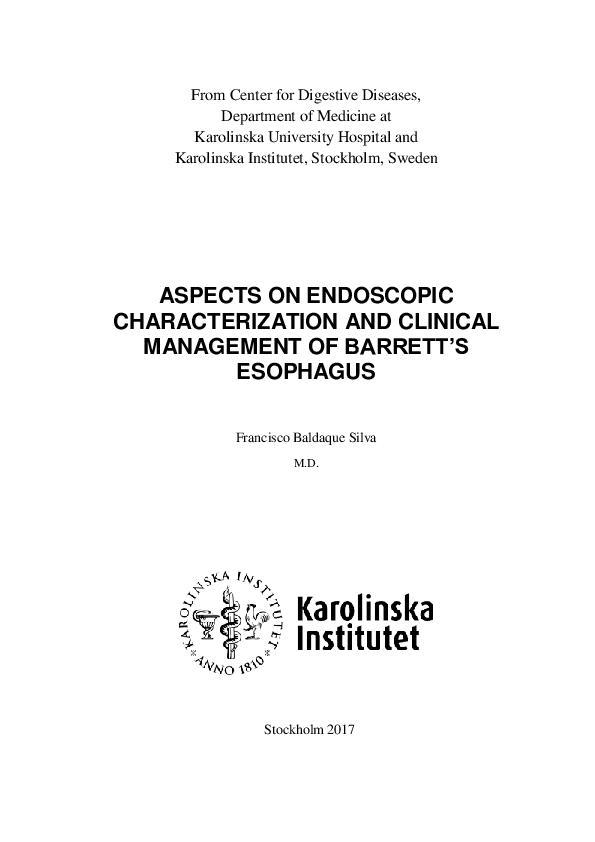 (PDF) Endoscopic assessment and grading of Barrett's esophagus using ...