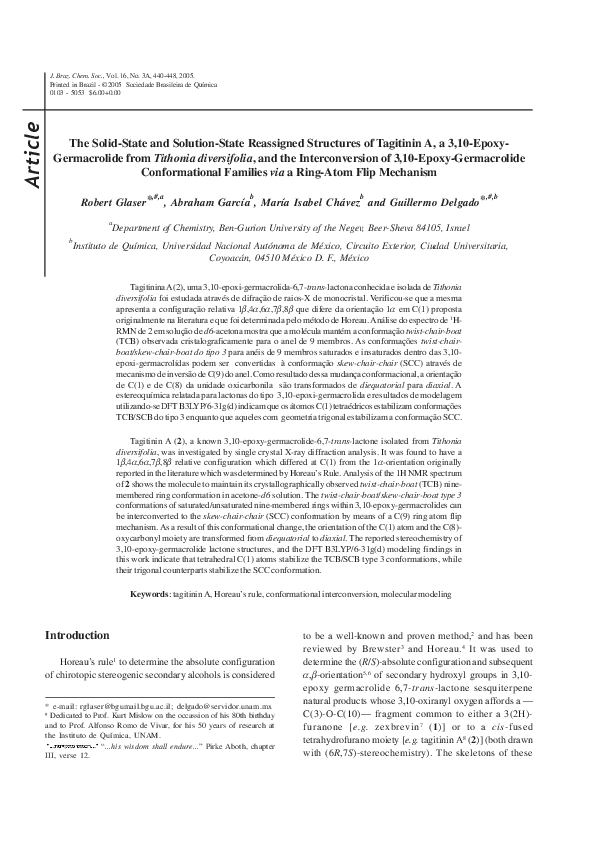 (PDF) The solid-state and solution-state reassigned structures of ...